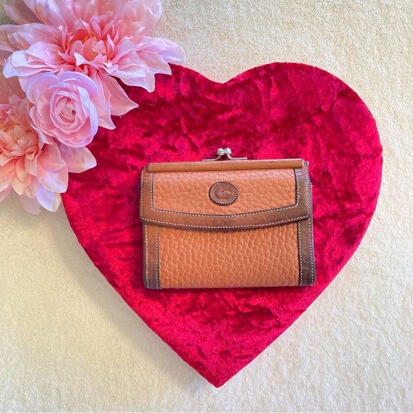 Dooney & Bourke | Bags | Vintage Dooney Bourke Trifold Leather Sienna ...
